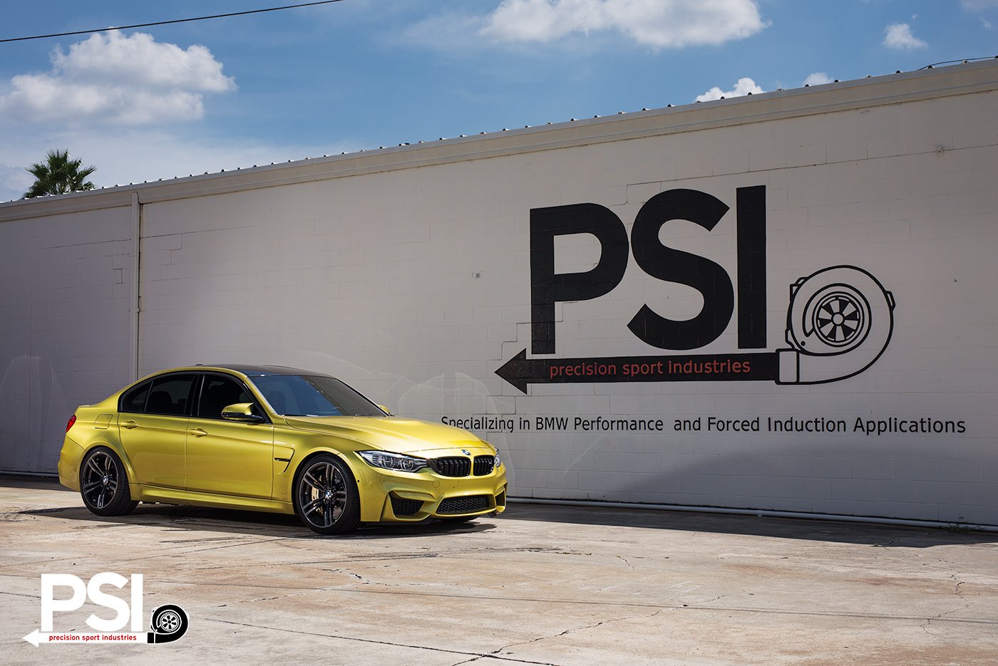 Austin Yellow F80 M3 in for upgrades – Precision Sport Industries